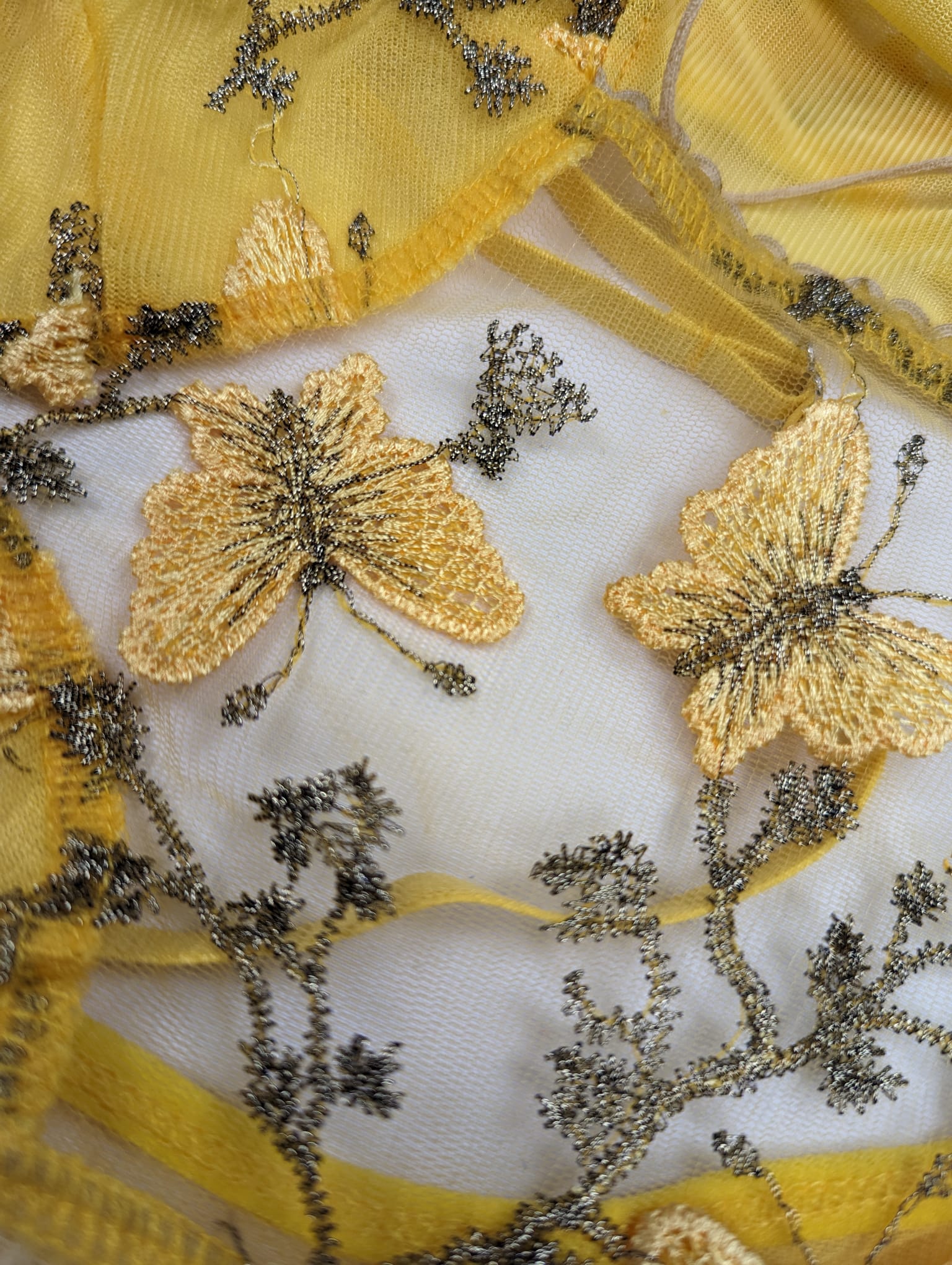 Butterflies in spring bodysuit - Yellow Luxury Sexy Lingerie – The ...